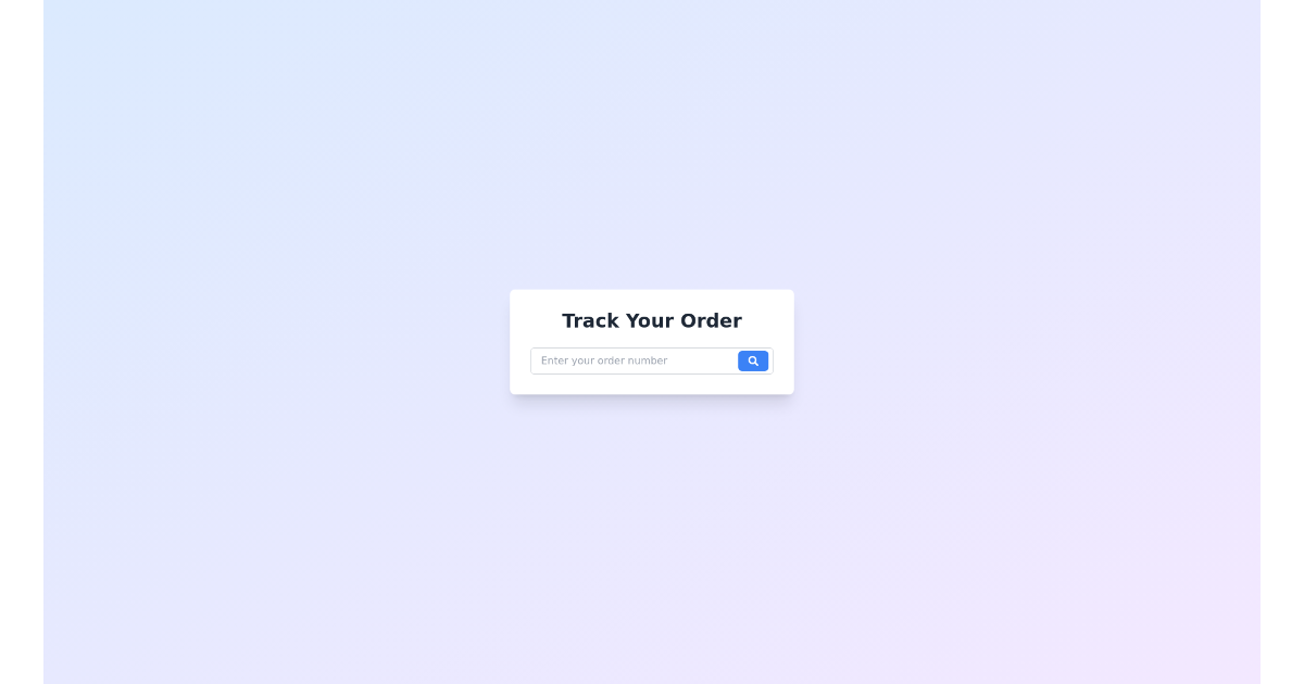 Order Tracking Page - Free React, Tailwind Component