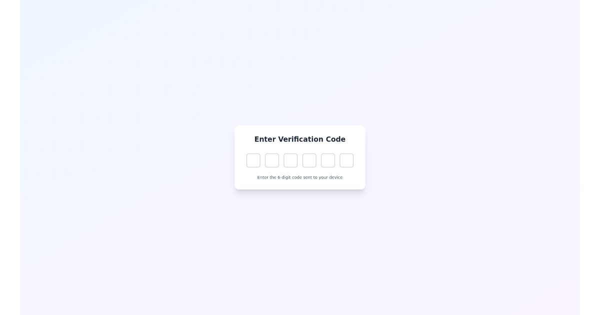 React OTP Generator with Tailwind - Aesthetic & Functional