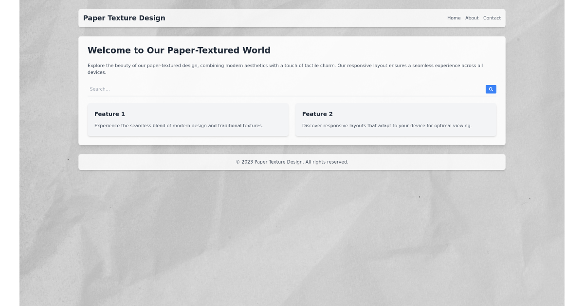 Paper Texture Component - Free React, Tailwind Component