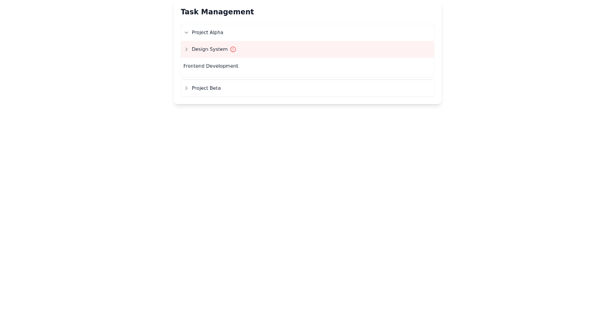 React & Tailwind: Parent Task Grouping in Task Column