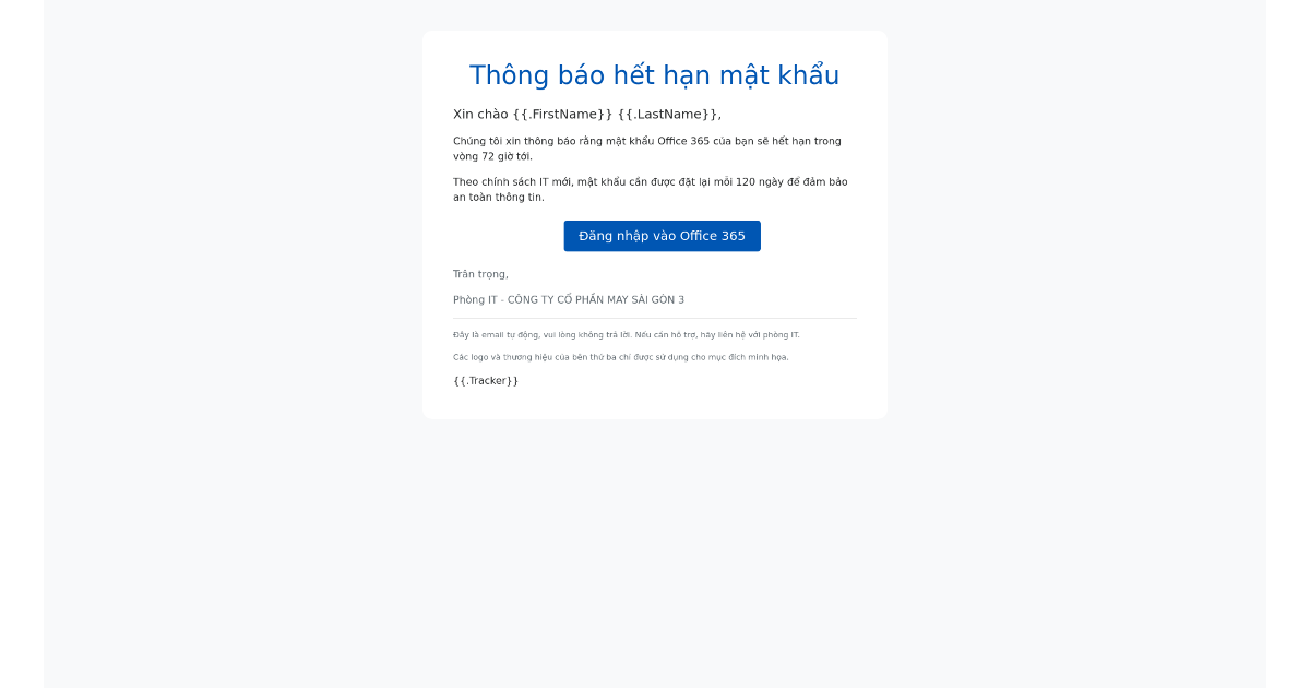 Password Expiration Notification - Free Html, Bootstrap Component