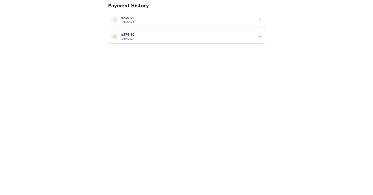 Payment Invoices - Free React, Tailwind Component