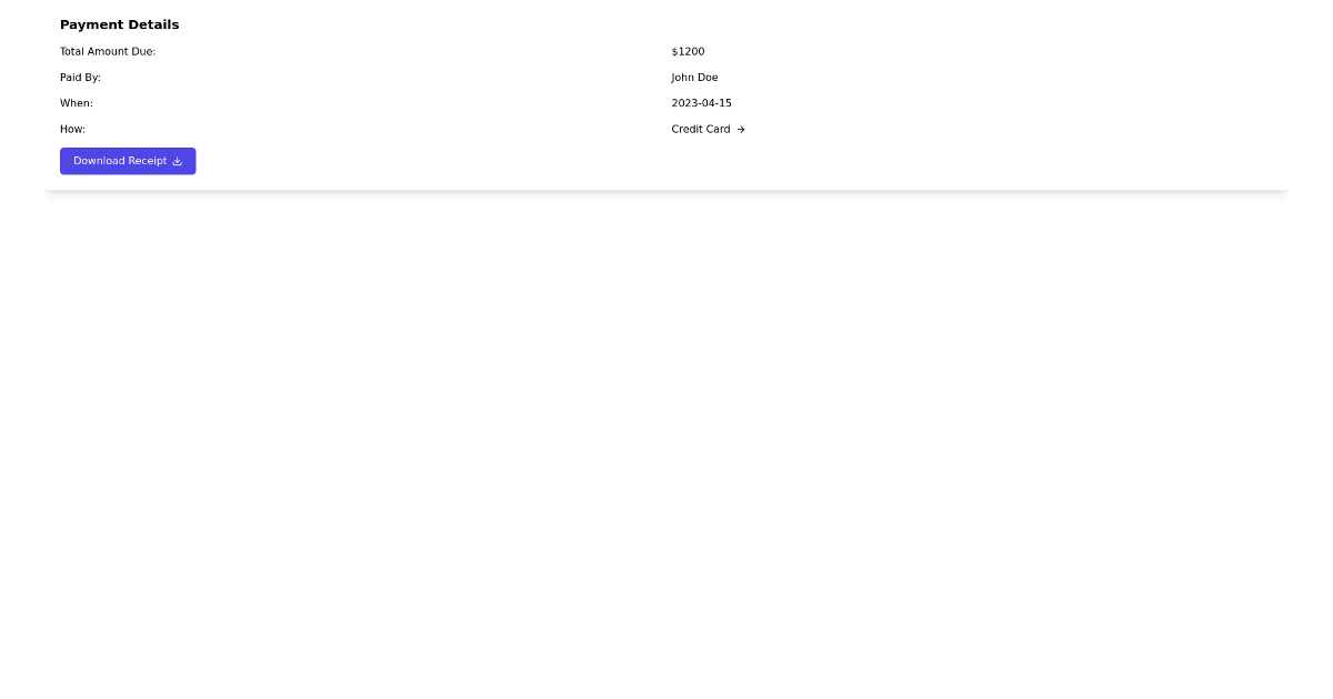 Payment Details Card - Free React, Tailwind Component