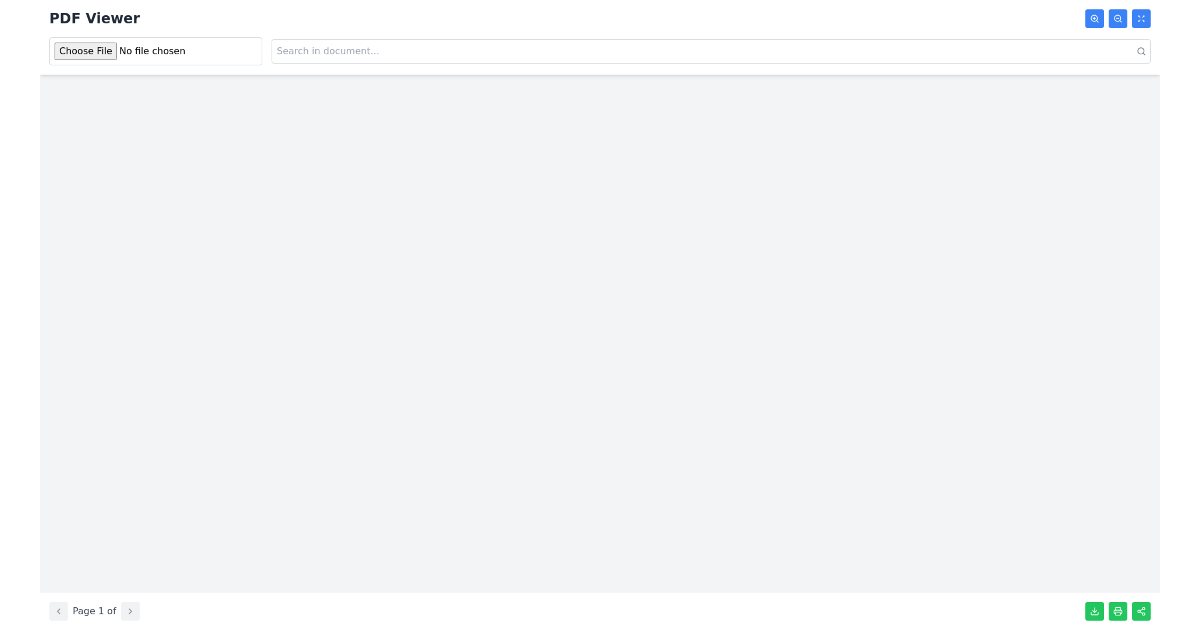 P D F Viewer - Free React, Tailwind Component
