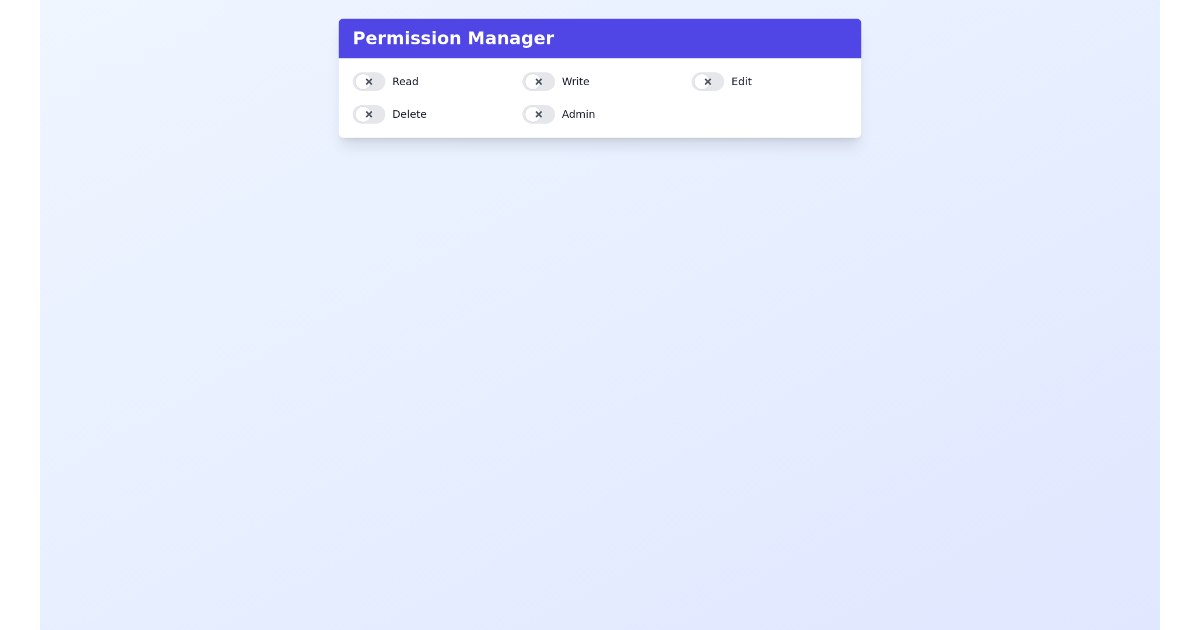 Permission Page Free React Tailwind Component