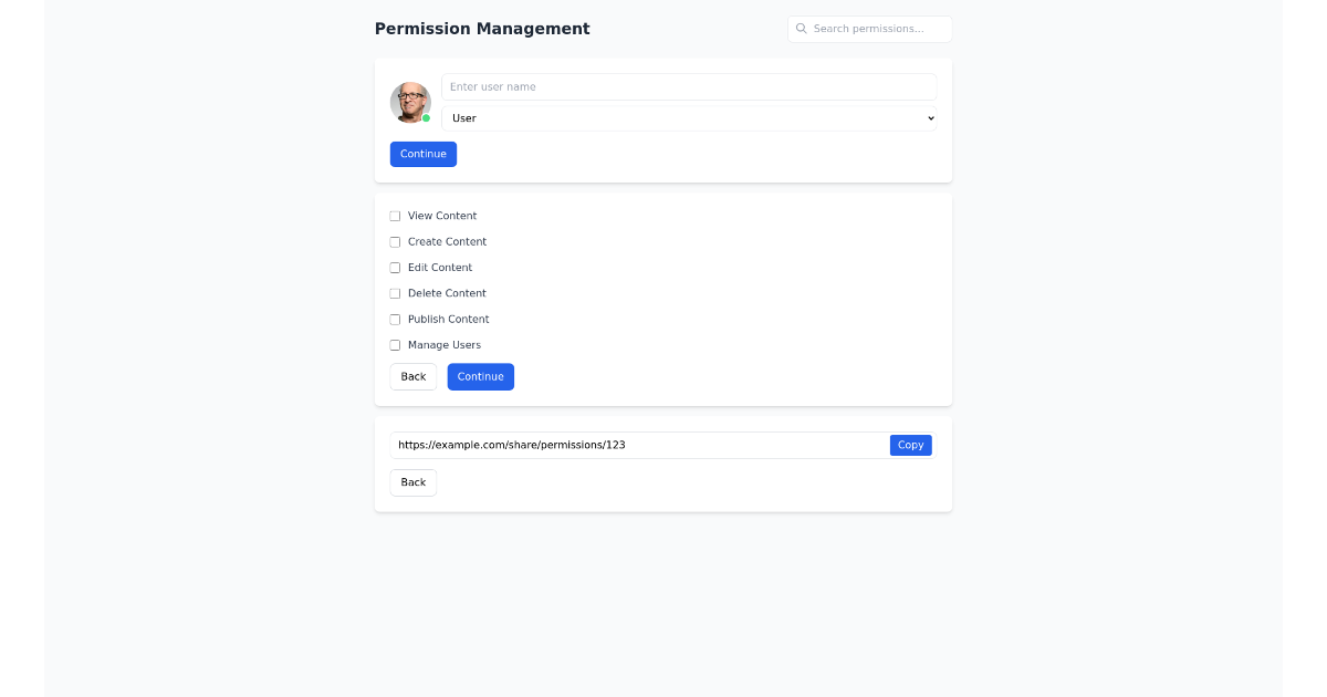 Permission Layout Component - Free Angular, Tailwind Component