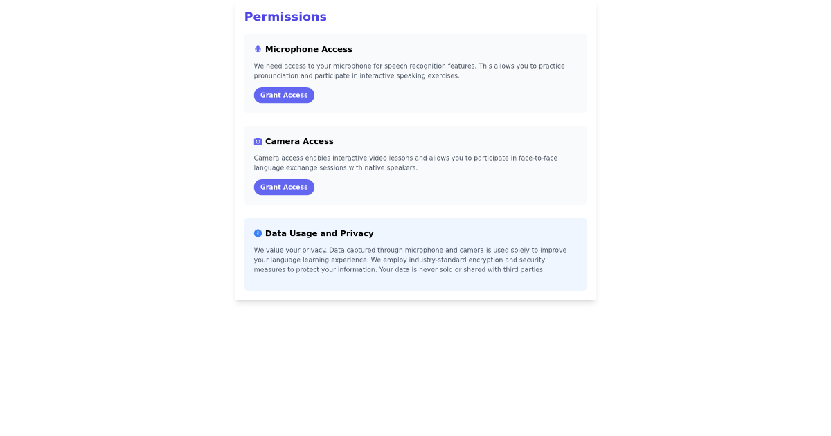 Permission Section - Free React, Tailwind Component