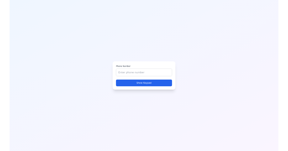Phone Number Input - Free React, Tailwind Component