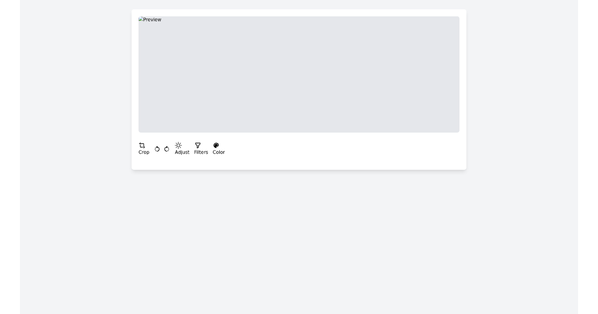 Photo Editing Toolbar - Free React, Tailwind Component