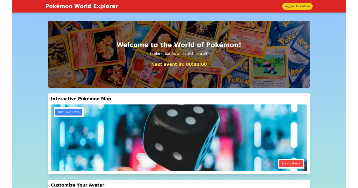 Pokemon Navigation Bar - Free Html, Tailwind Component