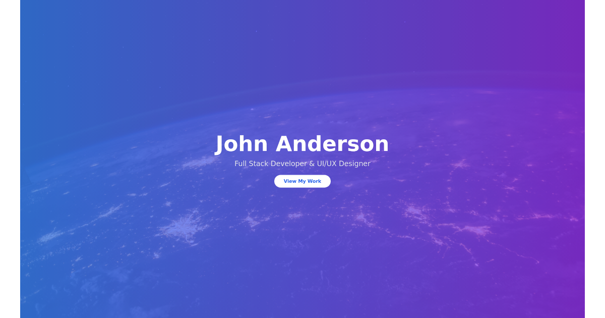 Modern Portfolio Website - Free Html, Tailwind Component