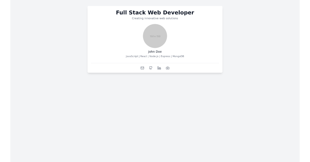 Portfolio Showcase - Free React, Tailwind Component
