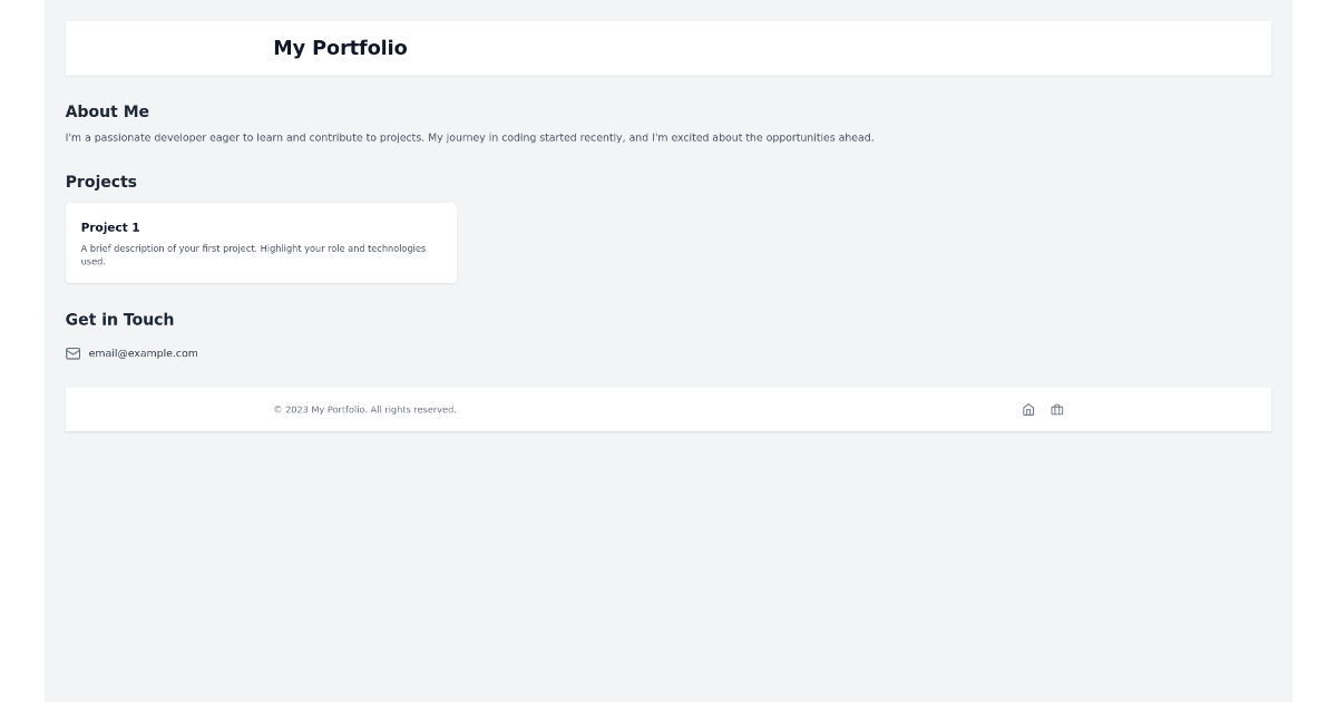 Portfolio Showcase - Free React, Tailwind Component