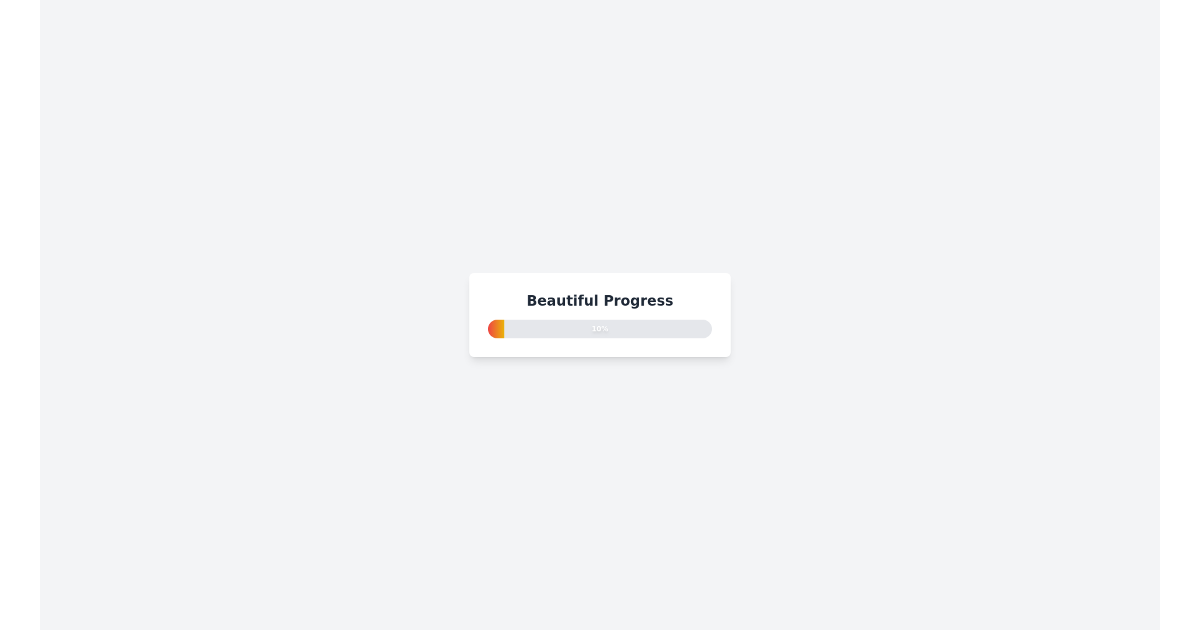 React Progress Components with Smooth Animation | Tailwind UI Library