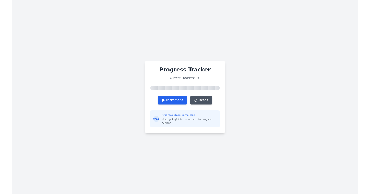 Progress Bar - Free React, Tailwind Component