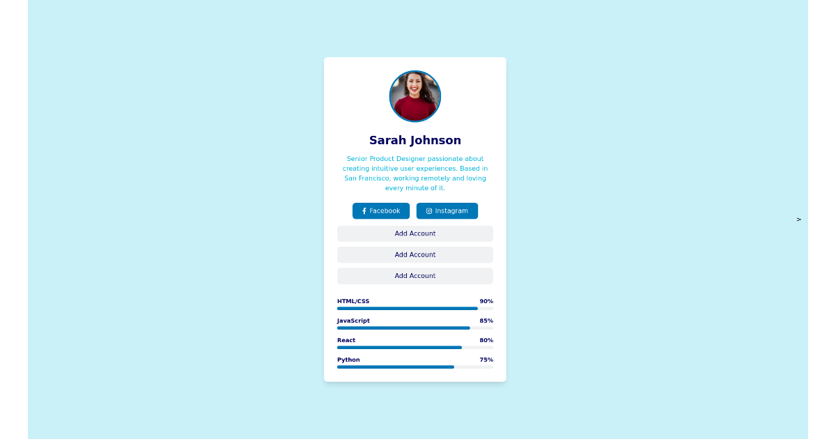 Profile Card Component - Free Html, Tailwind Component