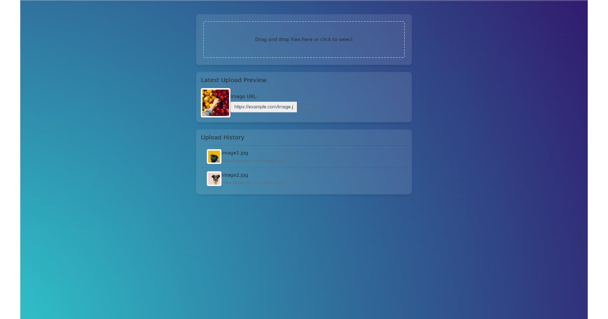 Glassmorphic Upload System - Free Html, Bootstrap Component