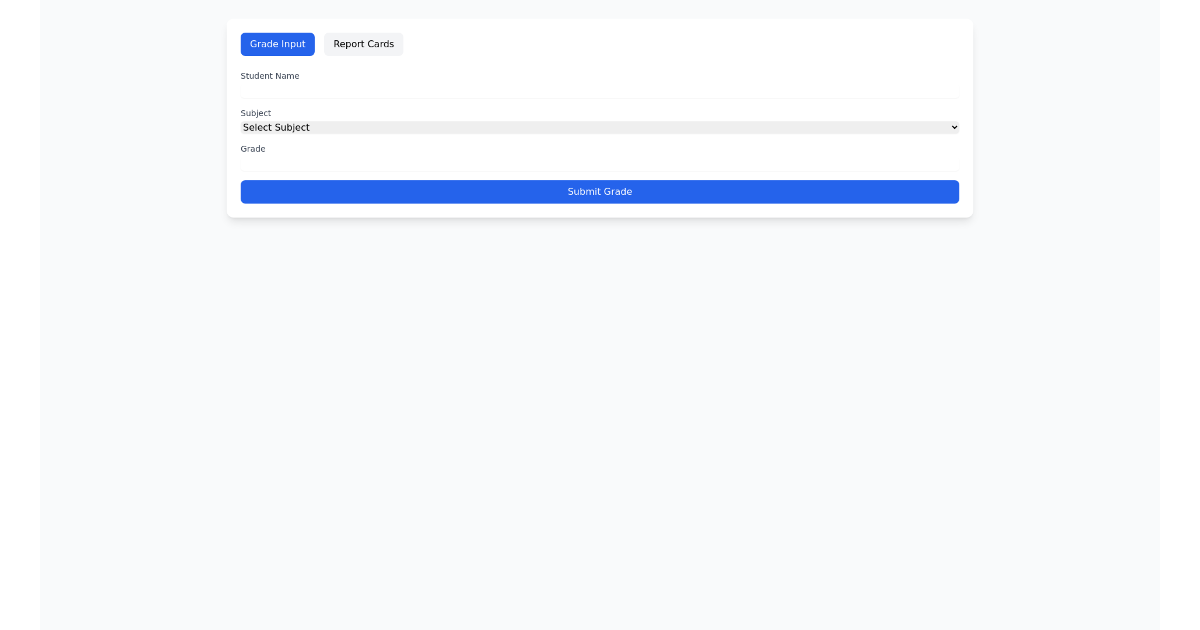 Grading Interface - Free React, Tailwind Component