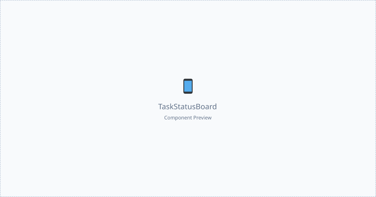 Task Status Board - Free React, Tailwind Component
