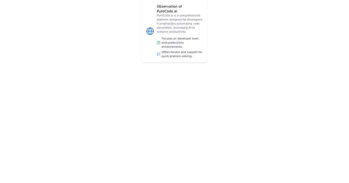 PureCode.ai React UI Library Component | Enhance Your Coding Experience