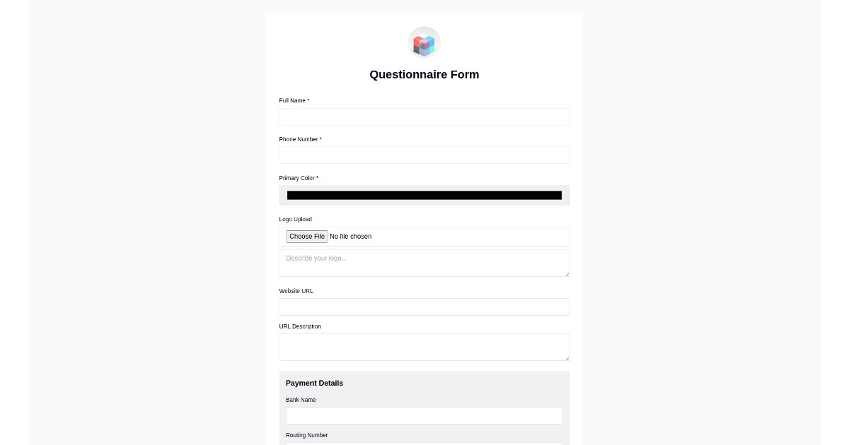 Questionnaire Form Component - Free Html, Tailwind Component
