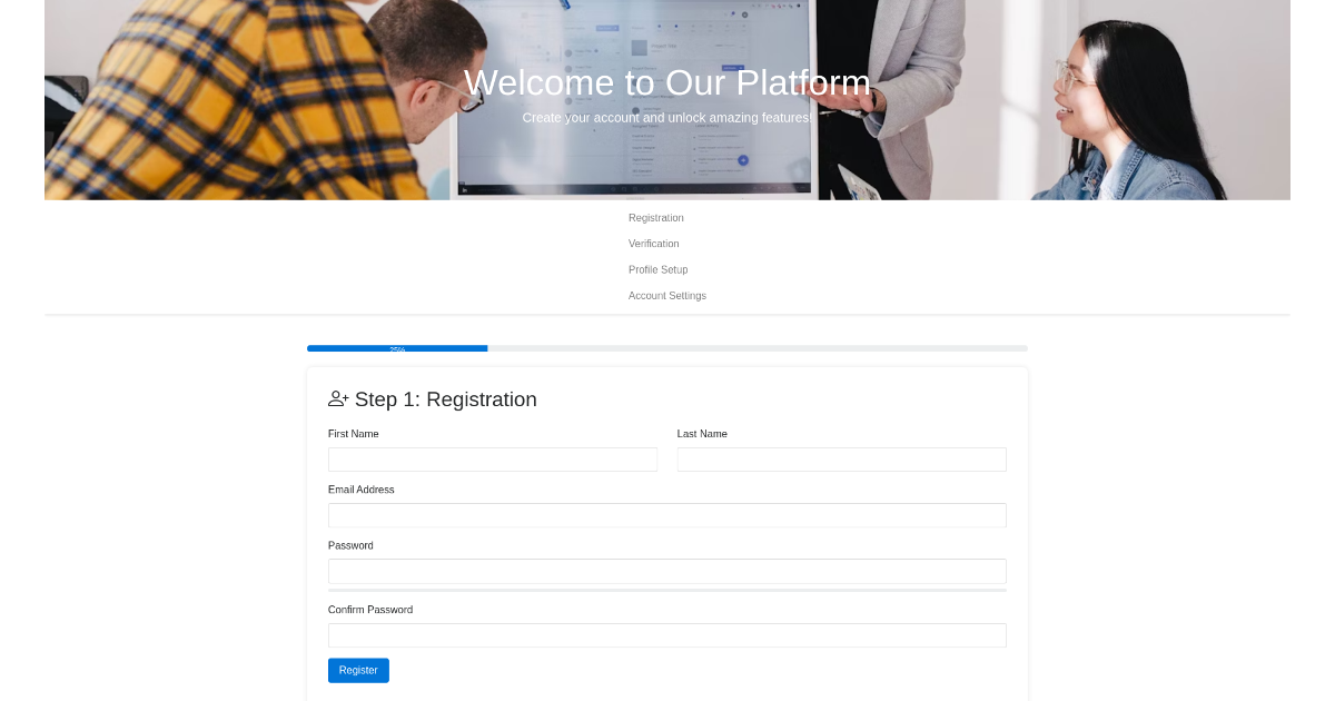 Account Setup Guide - Free Html, Bootstrap Component