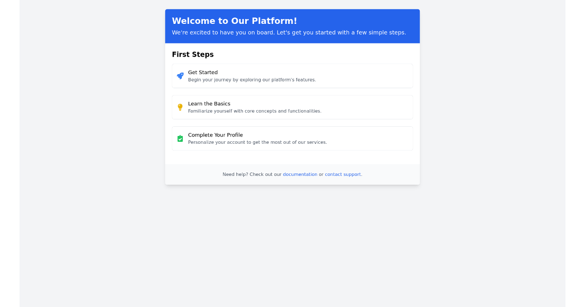 Quick Start Layout - Free React, Tailwind Component
