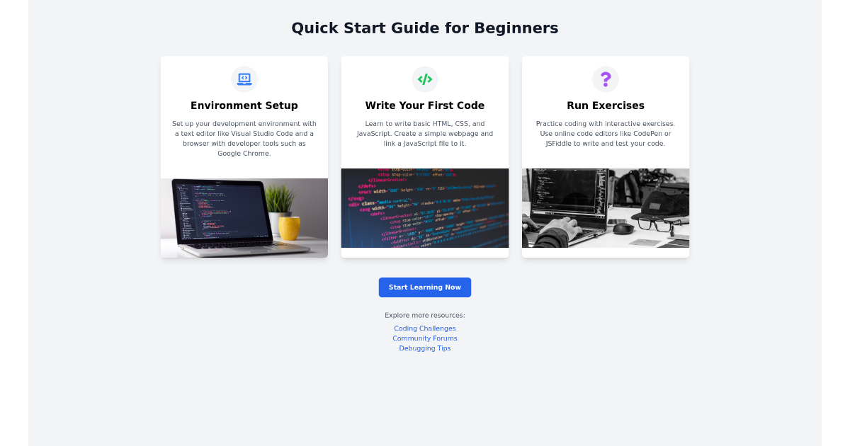 Quick Start Guide - Free React, Tailwind Component