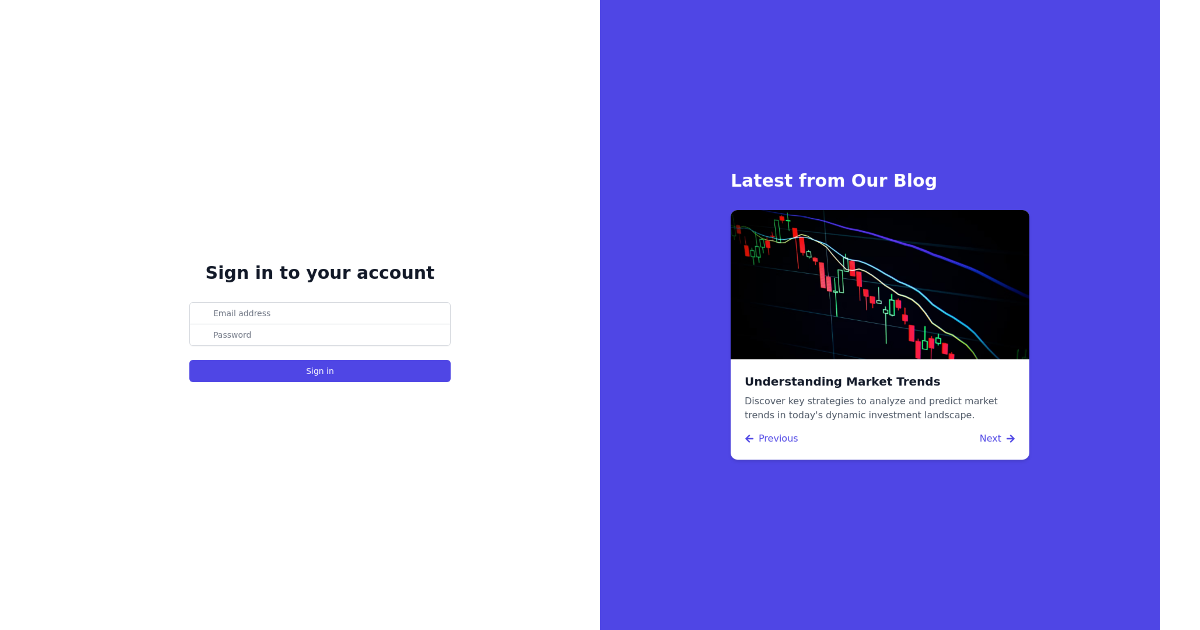 Login Page - Free React, Tailwind Component