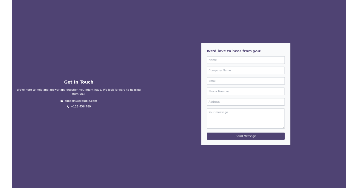 React Tailwind Alignment and Borders Component