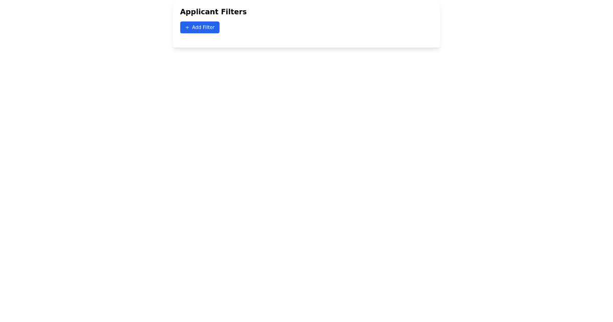 Filter Interface - Free React, Tailwind Component