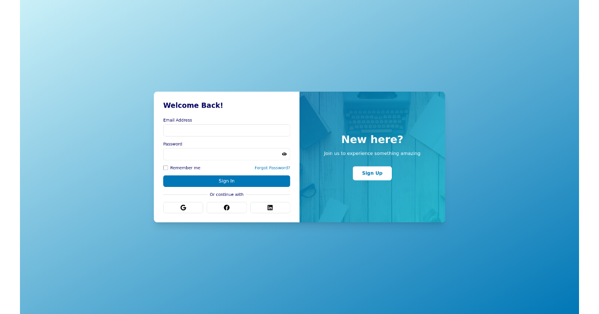 React Sign In & Sign Up Forms with Tailwind CSS