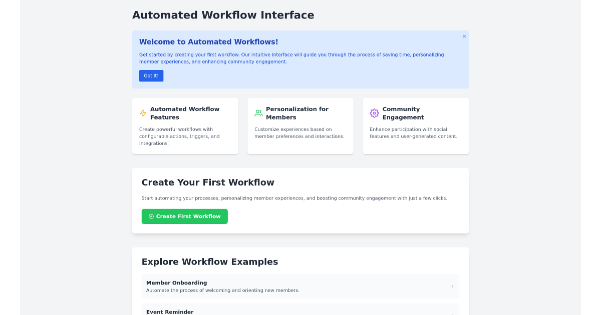 Workflow Item - Free React, Tailwind Component