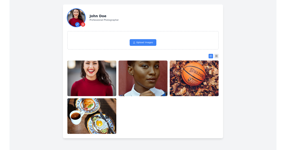 Profile Page - Free React, Tailwind Component