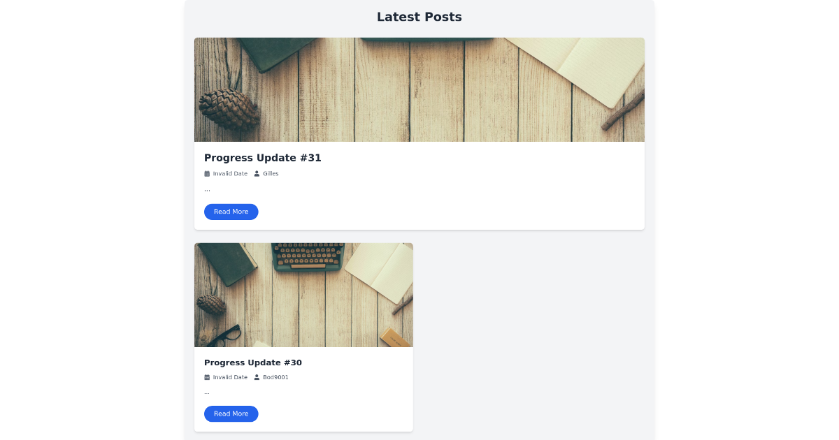 Blog Posts Component - Free React, Tailwind Component
