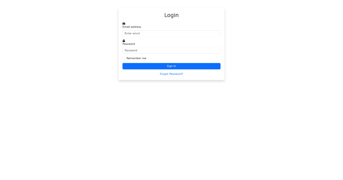 Login Form - Free React, Tailwind Component