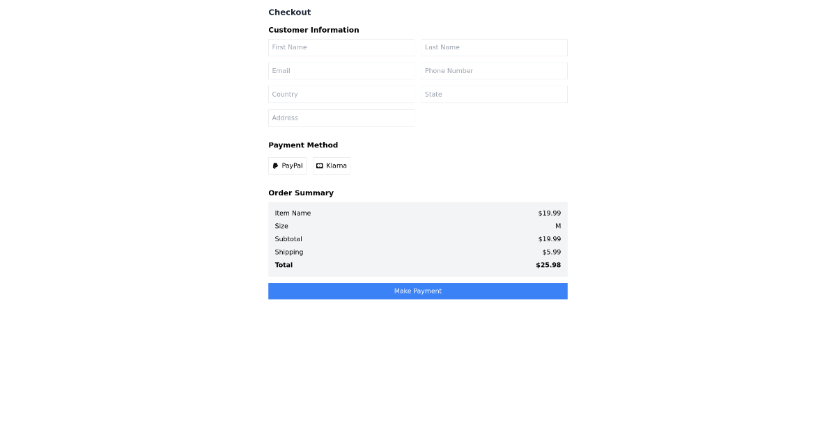 Checkout Component - Free React, Tailwind Component