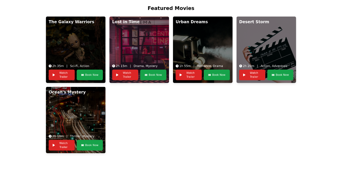 Movie List - Free React, Tailwind Component