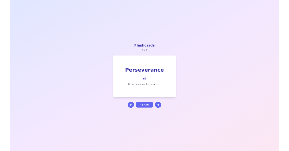 Flash Card - Free React, Tailwind Component