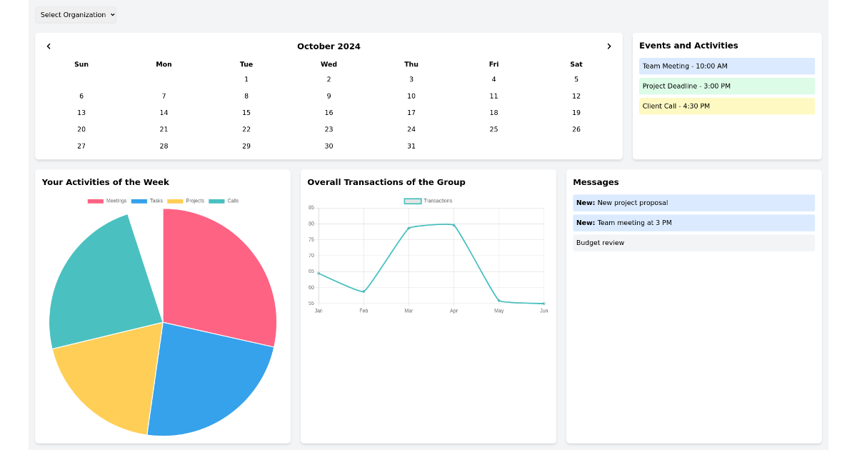 Leader Dashboard - Free React, Tailwind Component