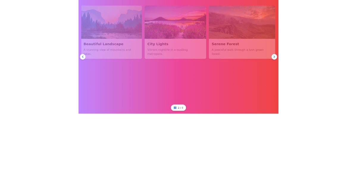 Carousel Card - Free React, Tailwind Component