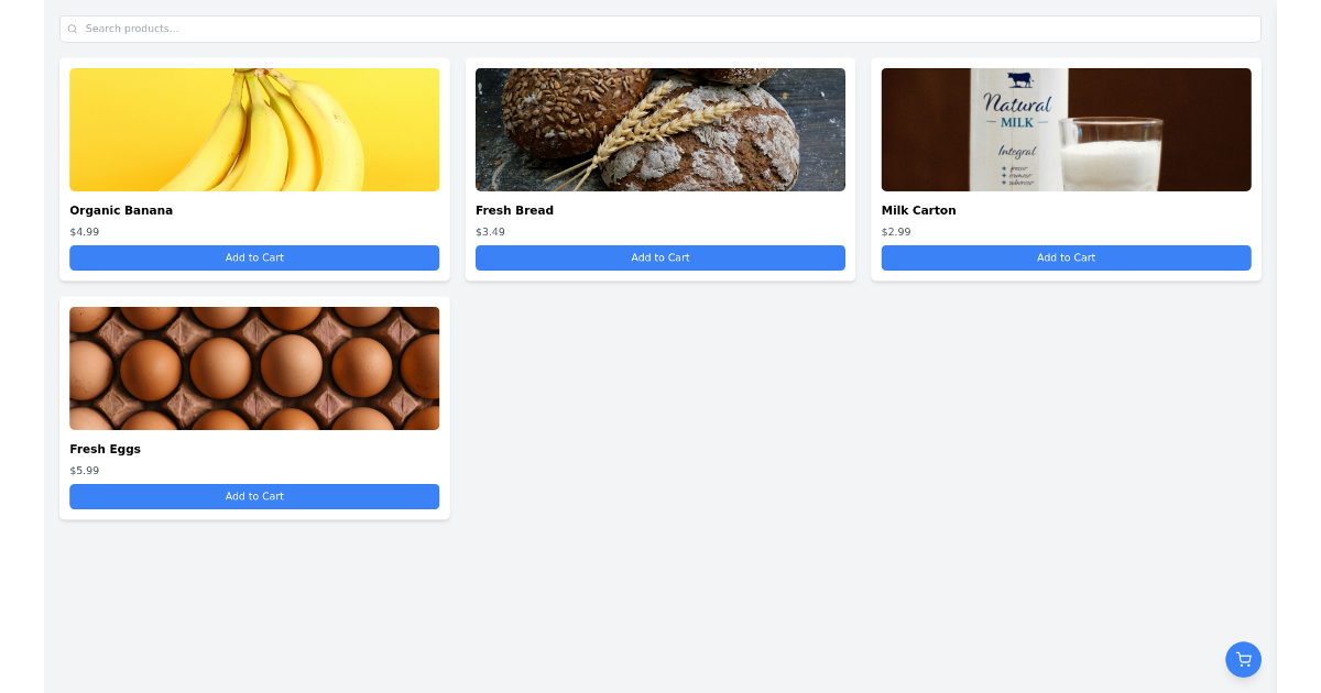 Cashier Interface - Free React, Tailwind Component