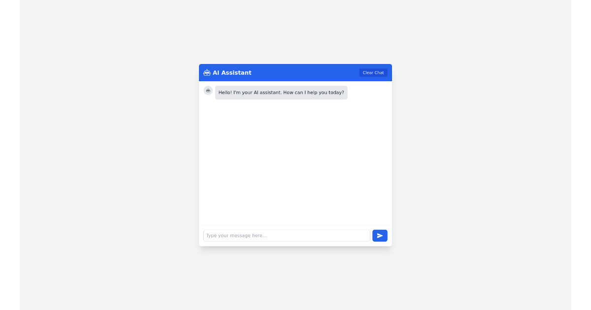 Chat Bot Free React Tailwind Component