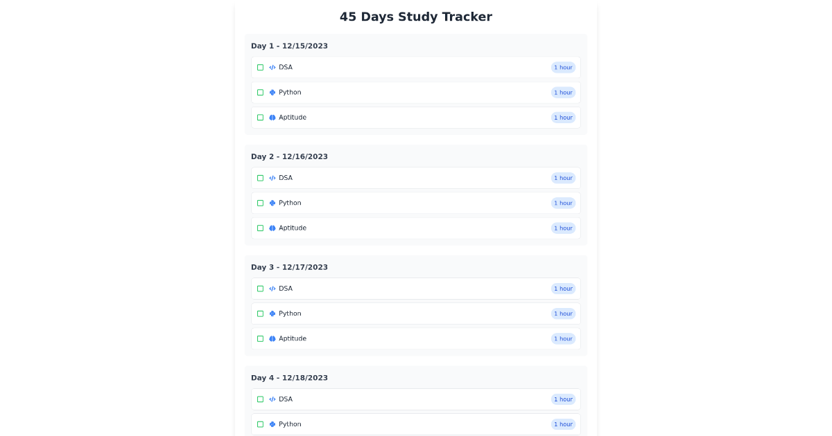 Recipe Ingredients List - Free React, Tailwind Component