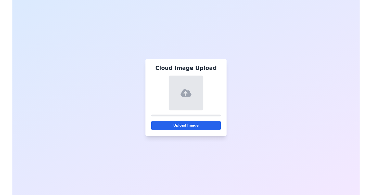 Cloud Upload Component - Free React, Tailwind Component