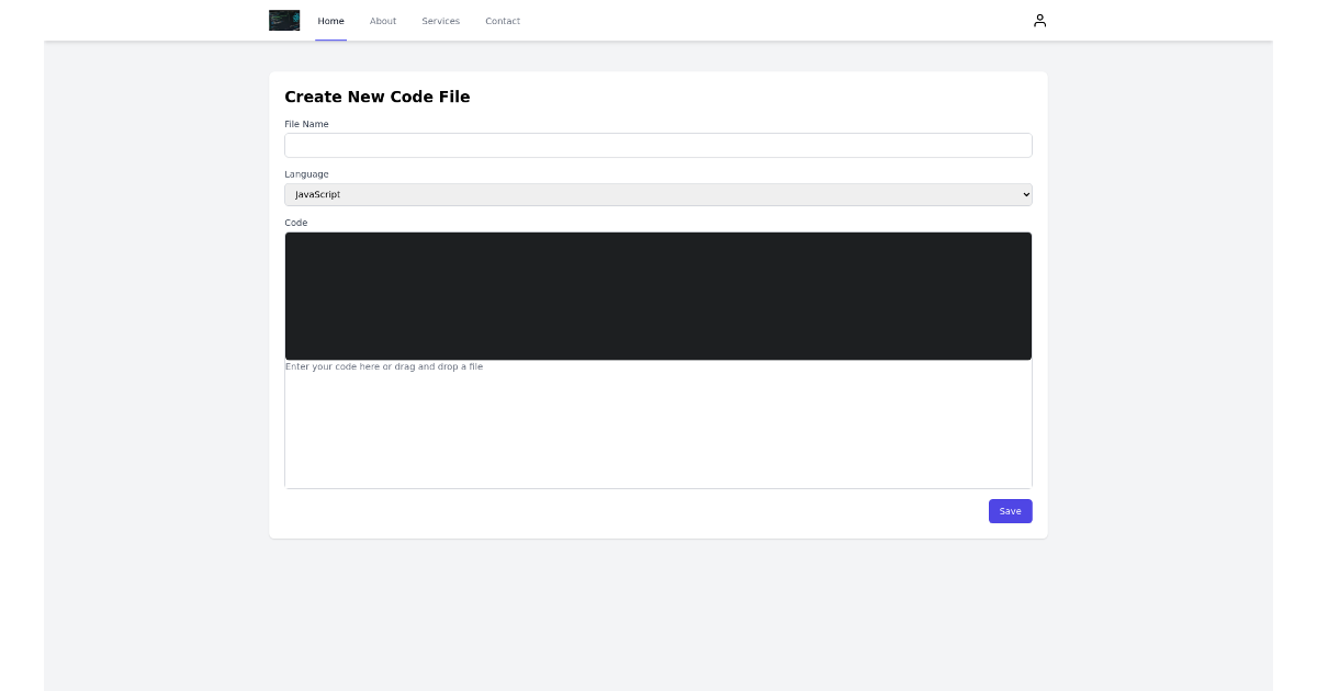 Code Editor Landing - Free React, Tailwind Component
