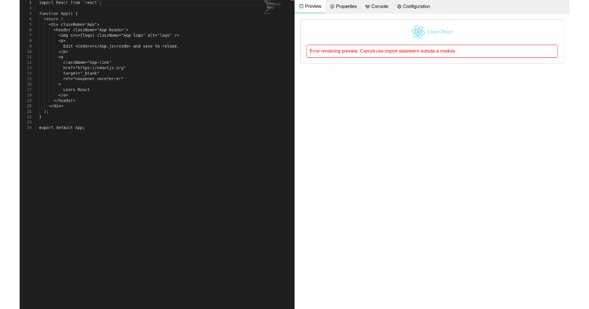 Code Editor - Free React, Tailwind Component