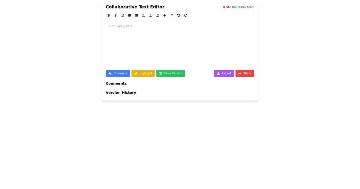 Text Editor - Free React, Tailwind Component