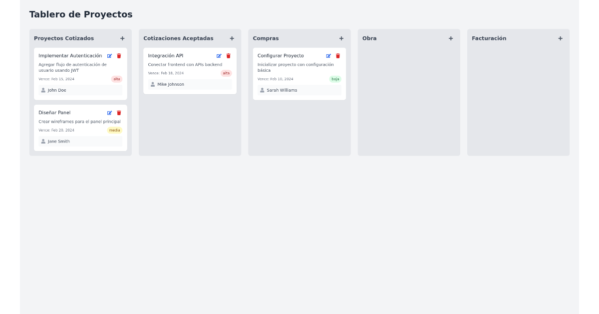 Initial Columns - Free React, Tailwind Component