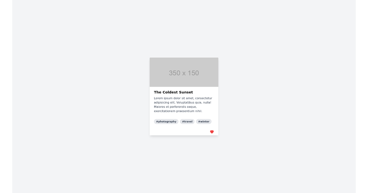 Centered Card - Free React, Tailwind Component
